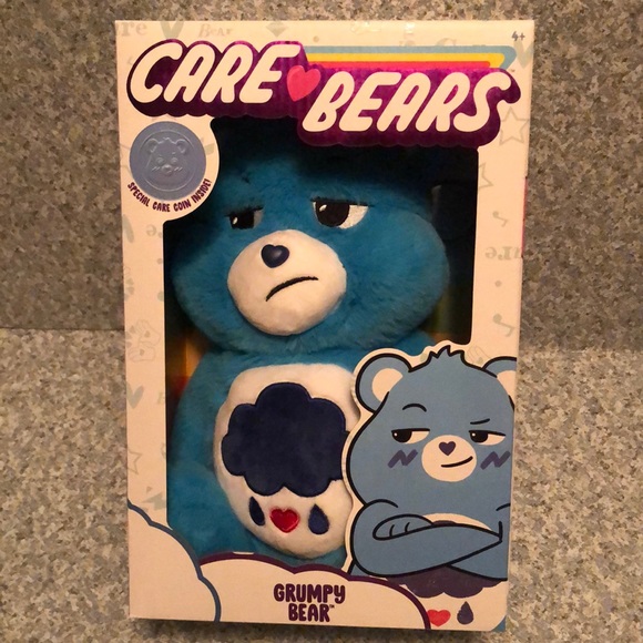 Toys | Care Bears Grumpy Bear Plush Special Care Coin Inside New | Poshmark